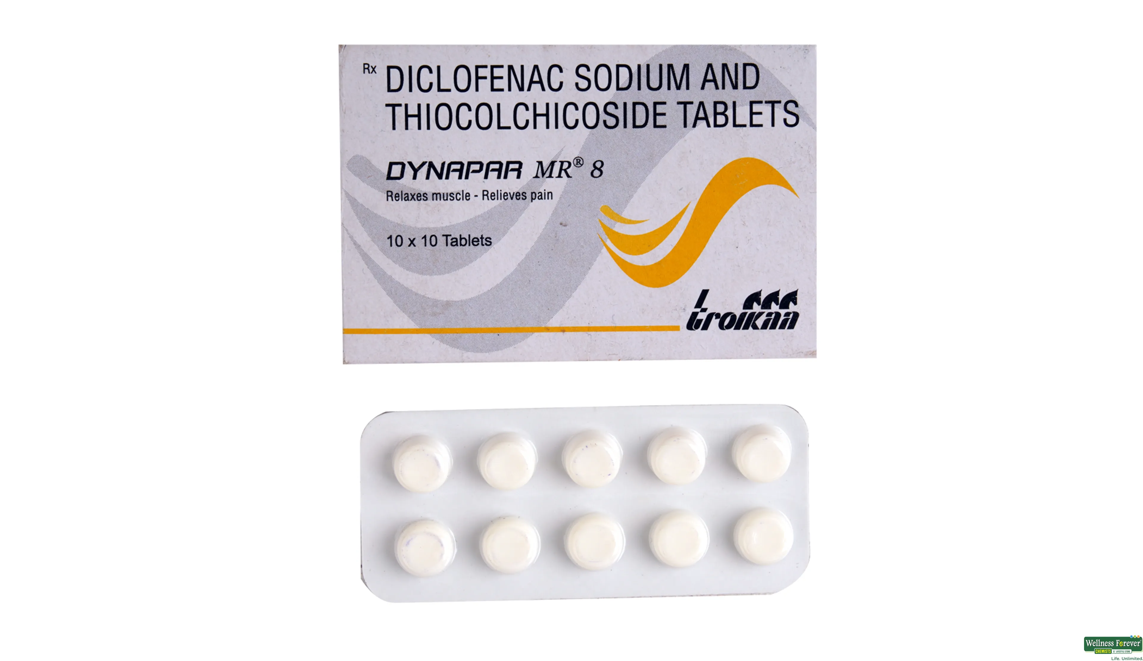 Buy Dynapar-MR 8mg 10 Tablets Online at Best Prices | Wellness Forever