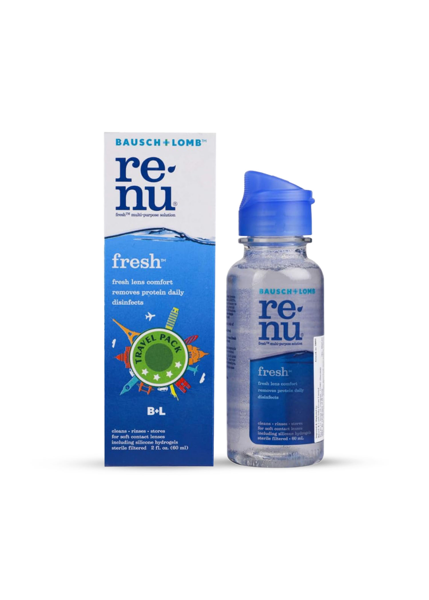 Buy Renu Fresh Multipurpose Solution 60ml Online at Best Prices ...