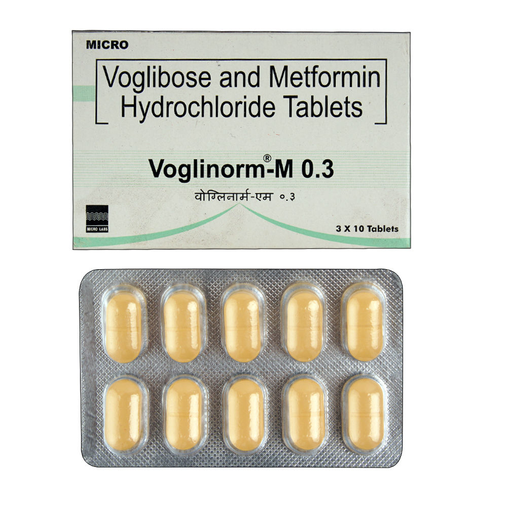 Buy Voglinorm-M 0.3mg 10 Tablets Online at Best Prices | Wellness Forever