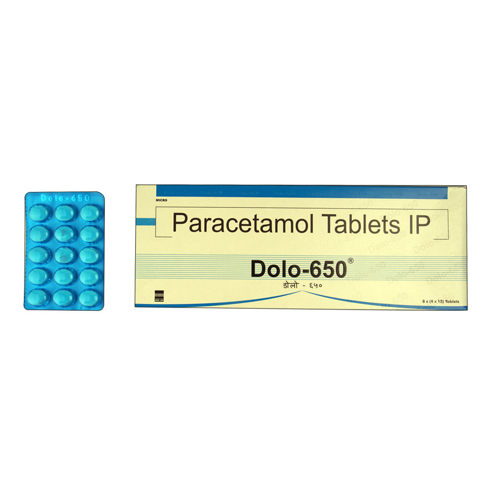 Buy Dolo 650mg 15 Tablets Online at Best Prices | Wellness Forever