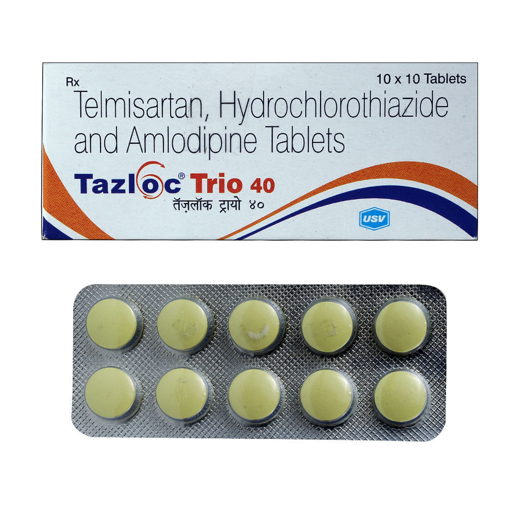 Buy Tazloc-Trio 40mg 10 Tablets Online at Best Prices | Wellness Forever