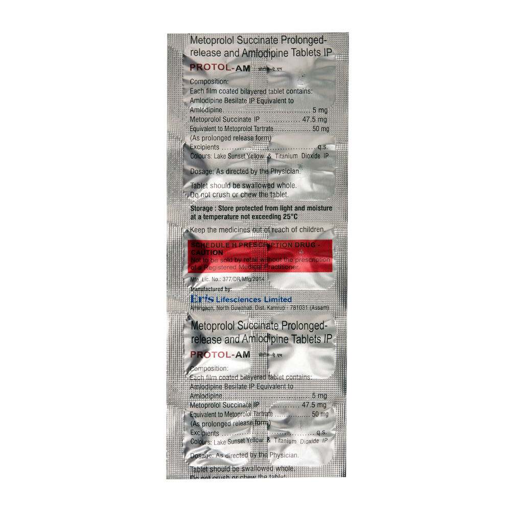 Buy Protol-AM 10 Tablets Online at Best Prices | Wellness Forever