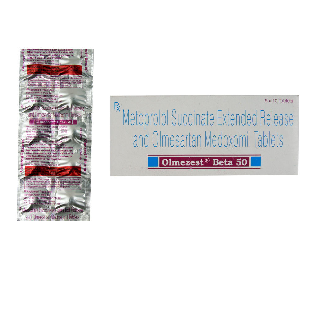 Buy Olmezest-Beta 50mg 10 Tablets Online at Best Prices | Wellness Forever