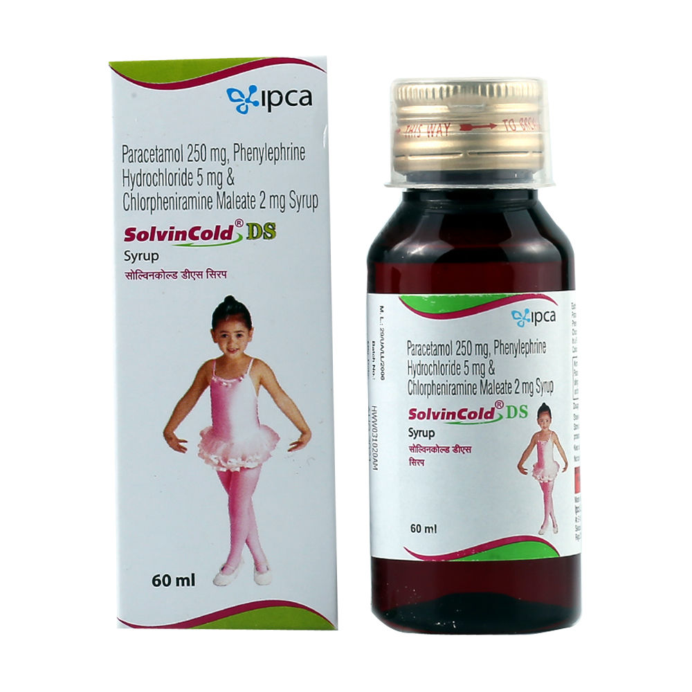 Buy Solvin Cold-DS Syrup 60 ml Online at Best Prices | Wellness Forever