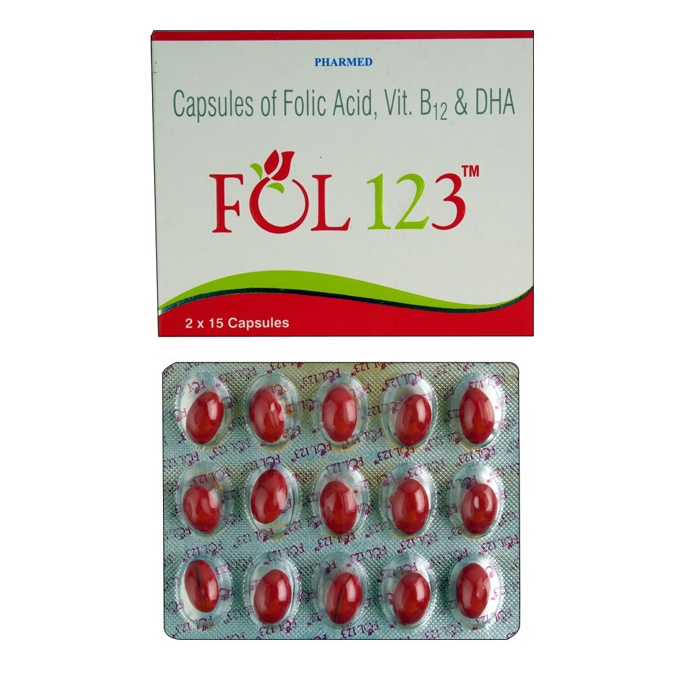 Buy Fol-123 15 Capsules Online at Best Prices | Wellness Forever