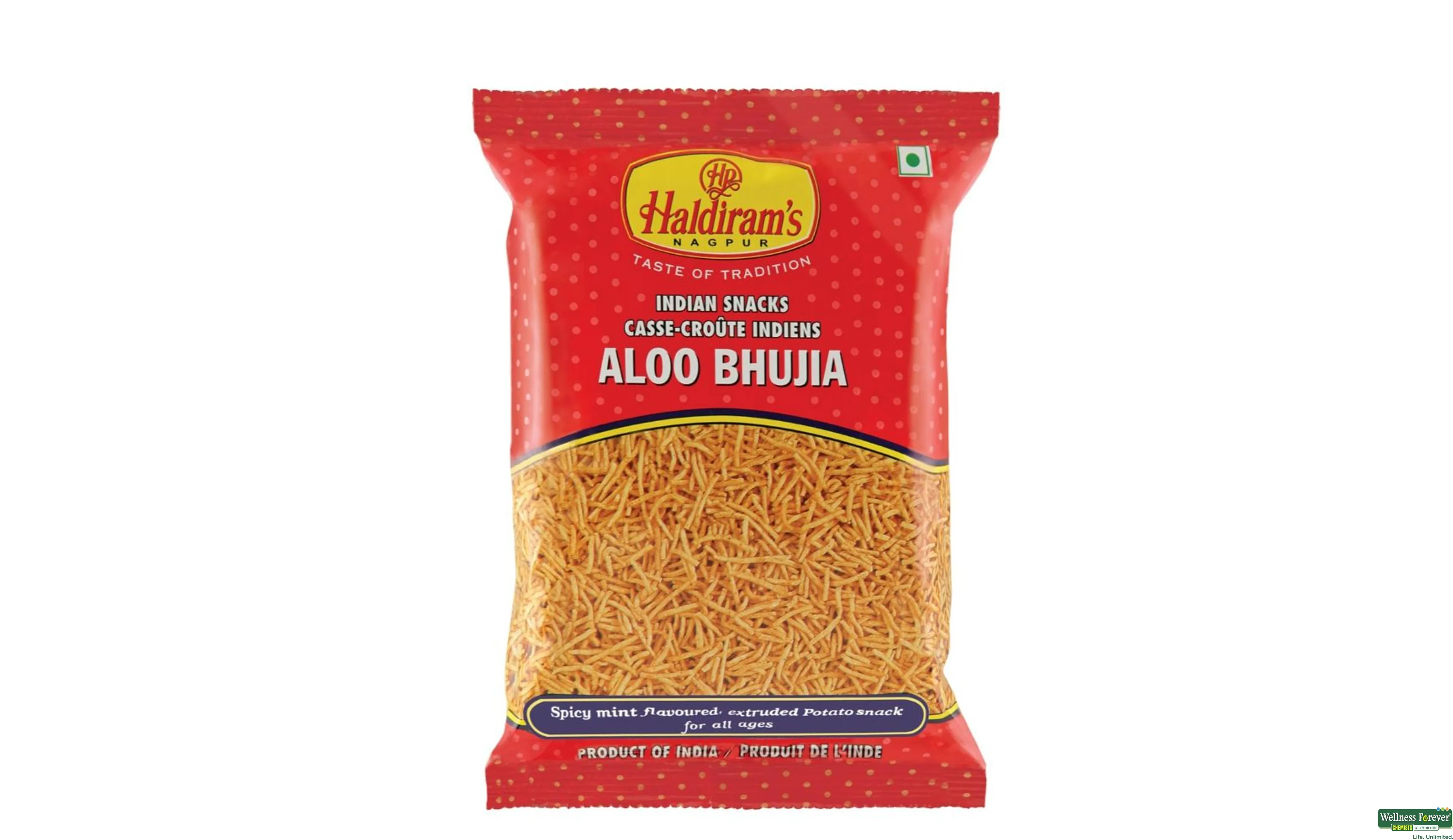Buy Haldiram's Aloo Bhujia, 1kg Online at Best Prices | Wellness Forever Buy Haldiram's Aloo Bhujia, 1kg Online at Best Prices | Wellness Forever