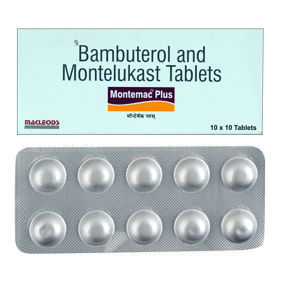 Buy Montemac-Plus 10 Tablets Online at Best Prices | Wellness Forever
