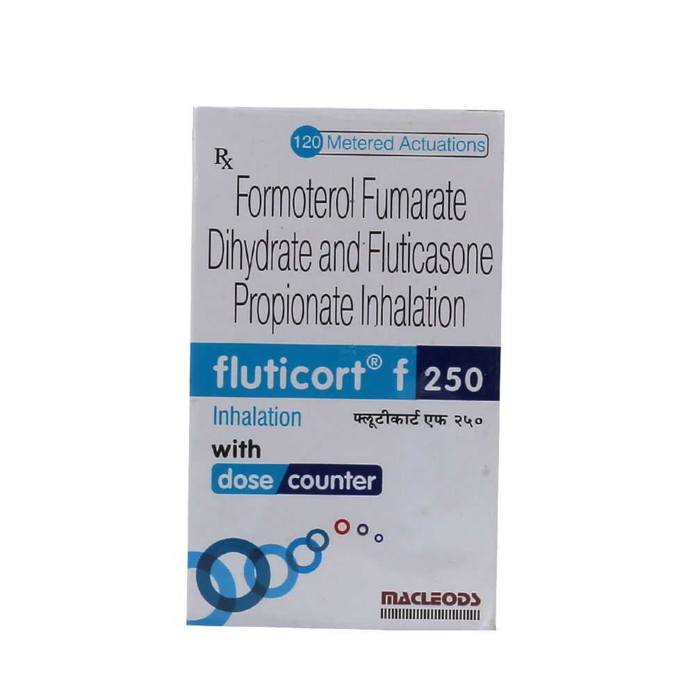 Buy Fluticort-F 250 Inhaler 1 Piece Online at Best Prices | Wellness ...