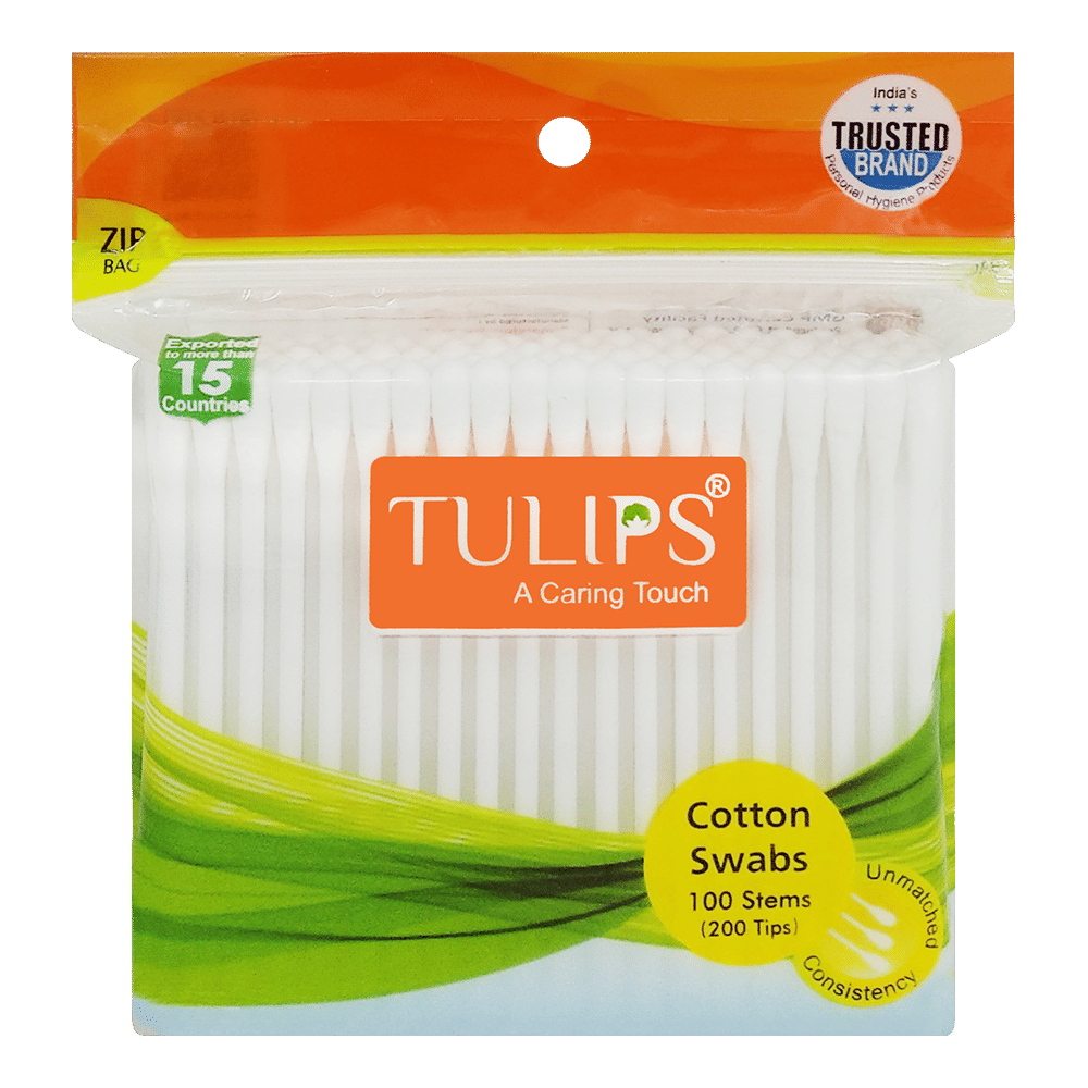 Buy Tulips Cotton Ear Buds Refill 100 Pieces Online at Best Prices ...