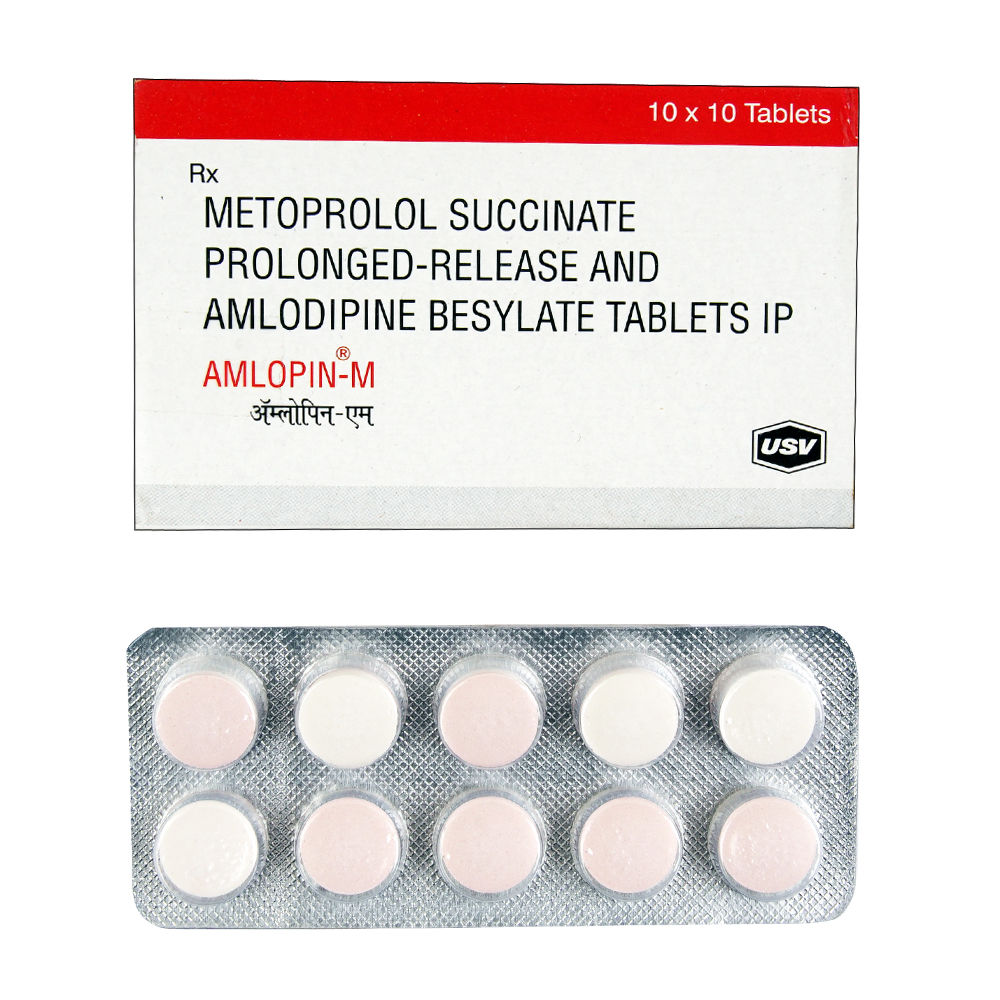 Buy Amlopin-M 50mg 10 Tablets Online at Best Prices | Wellness Forever