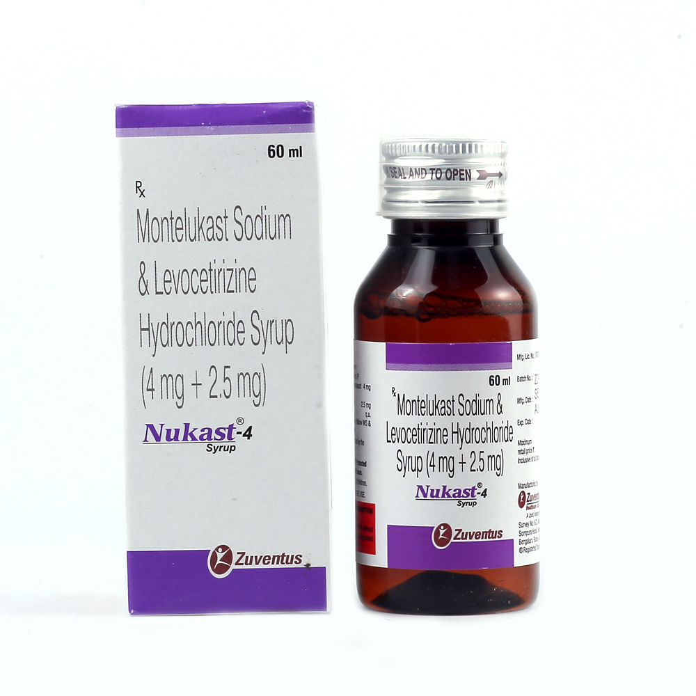 Buy Nukast-4 Syrup 60 ml Online at Best Prices | Wellness Forever