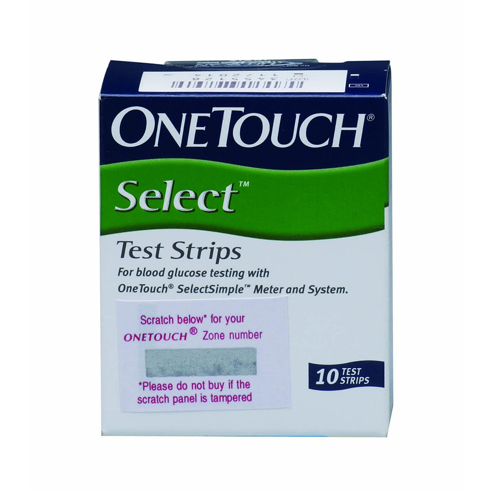 Buy OneTouch Select Test Strips, 10 strips Online at Best Prices ...