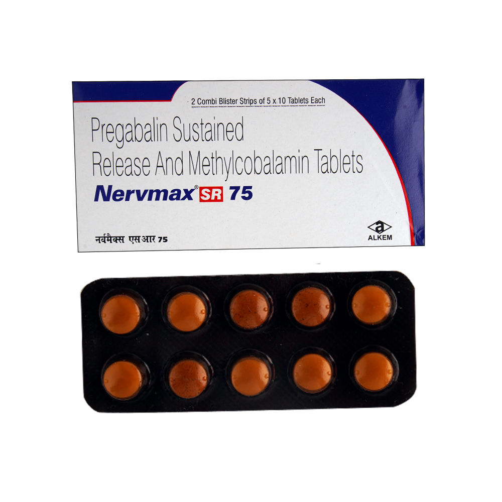 Buy Nervmax-SR 75mg 10 Tablets Online at Best Prices | Wellness Forever