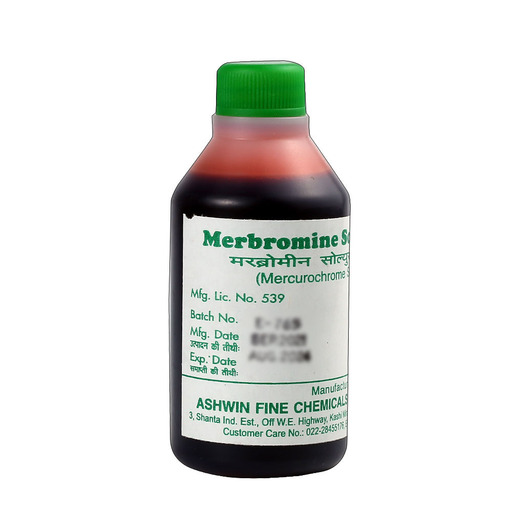 Buy Ashwin Merbromine Solution 100 ml Online at Best Prices | Wellness ...