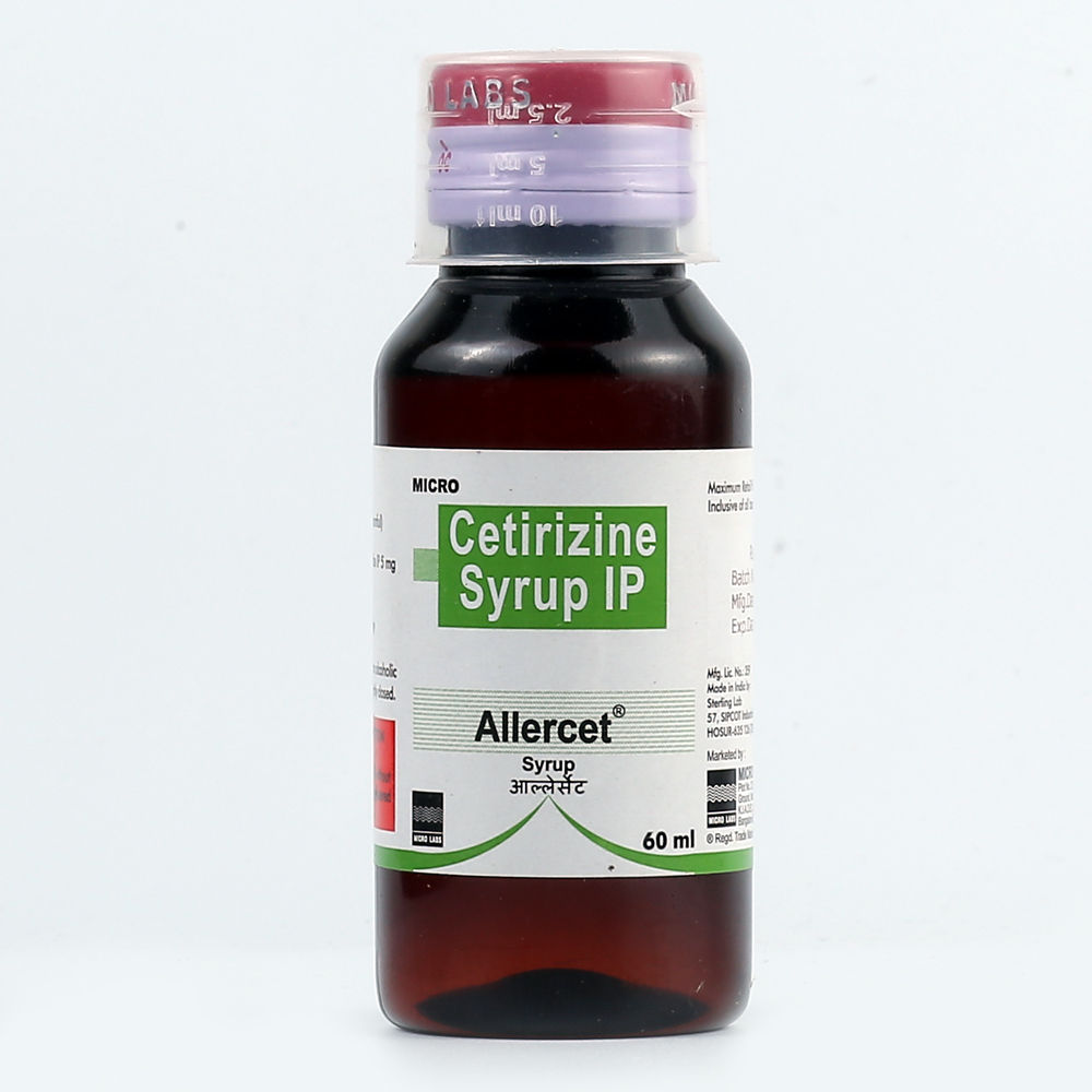 Buy Allercet Syrup 60 ml Online at Best Prices | Wellness Forever