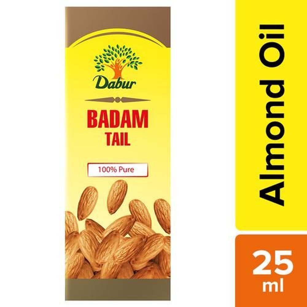 Buy Dabur Badam Tail, 100 % Pure Almond Oil, 25 ml Online at Best ...