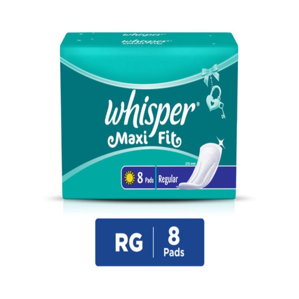 Buy Whisper Maxi Fit Sanitary Pads, Regular, 8 pads Online at Best ...