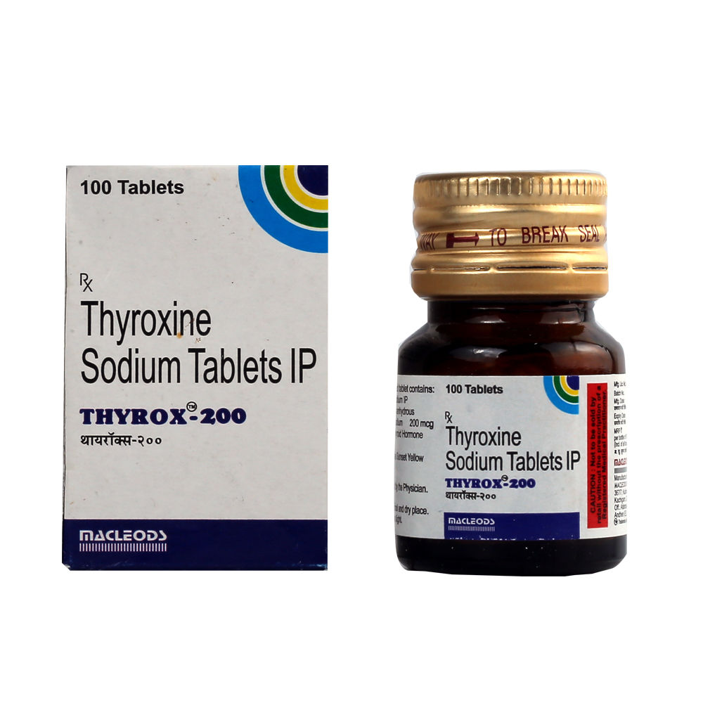 Buy Thyrox 200mcg 100 Tablets Online at Best Prices | Wellness Forever