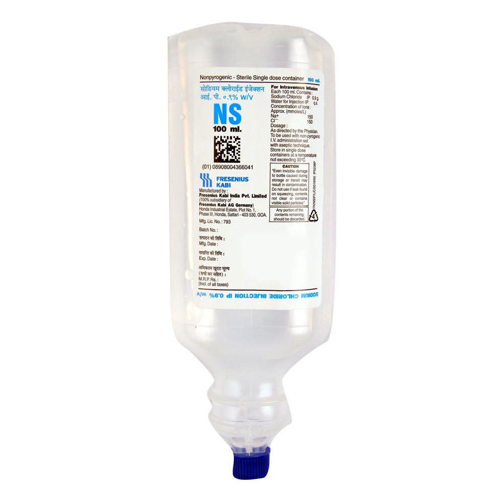 Buy Fresenius NS I.V 100 ml Online at Best Prices | Wellness Forever