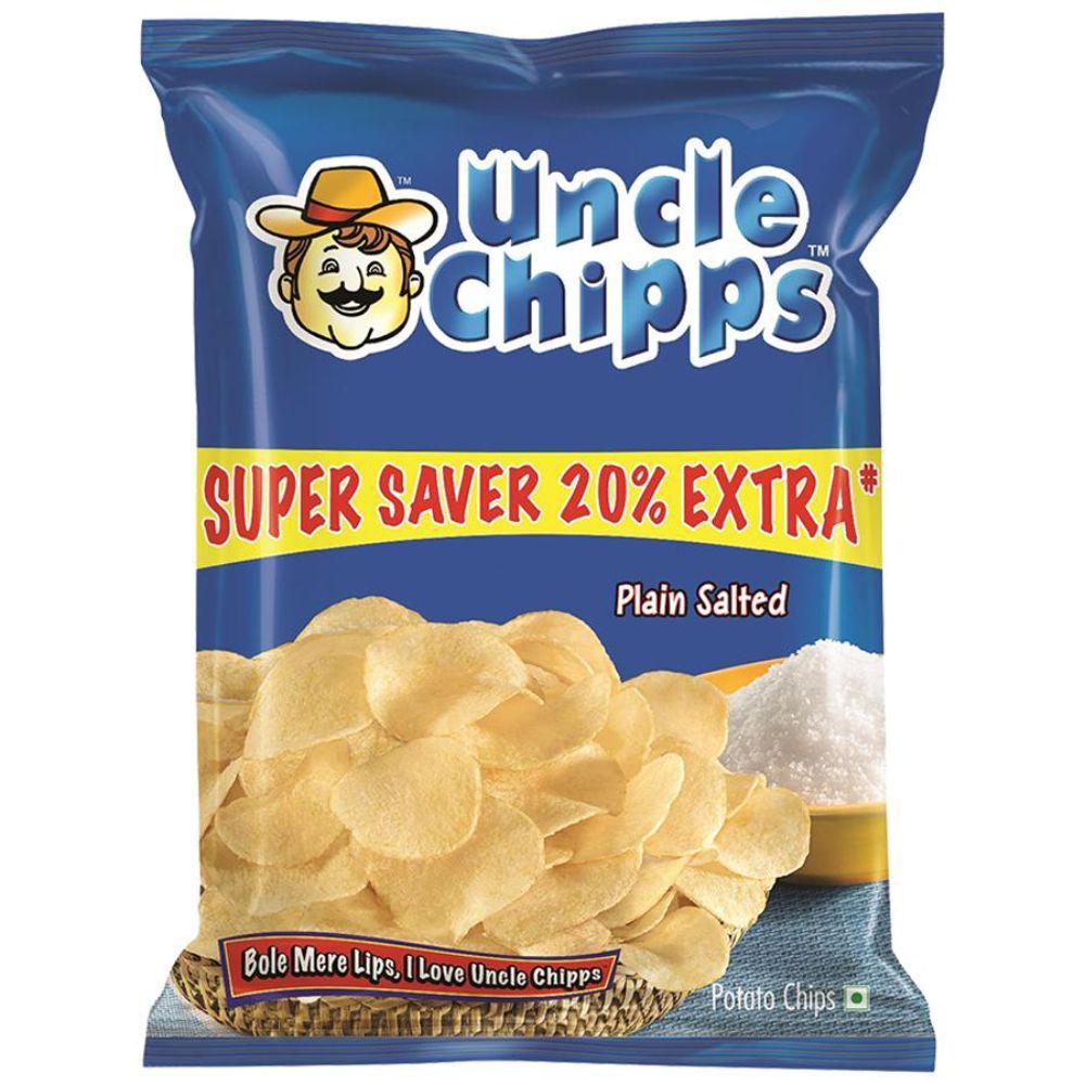 Buy Uncle Chips Plain Salted Potato Chips, 60 g Online at Best Prices ...