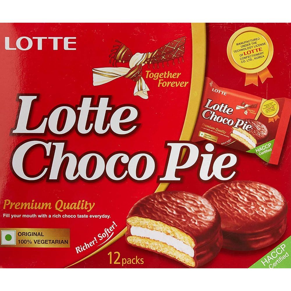 Buy Lotte Choco Pie, 12 pcs Online at Best Prices | Wellness Forever