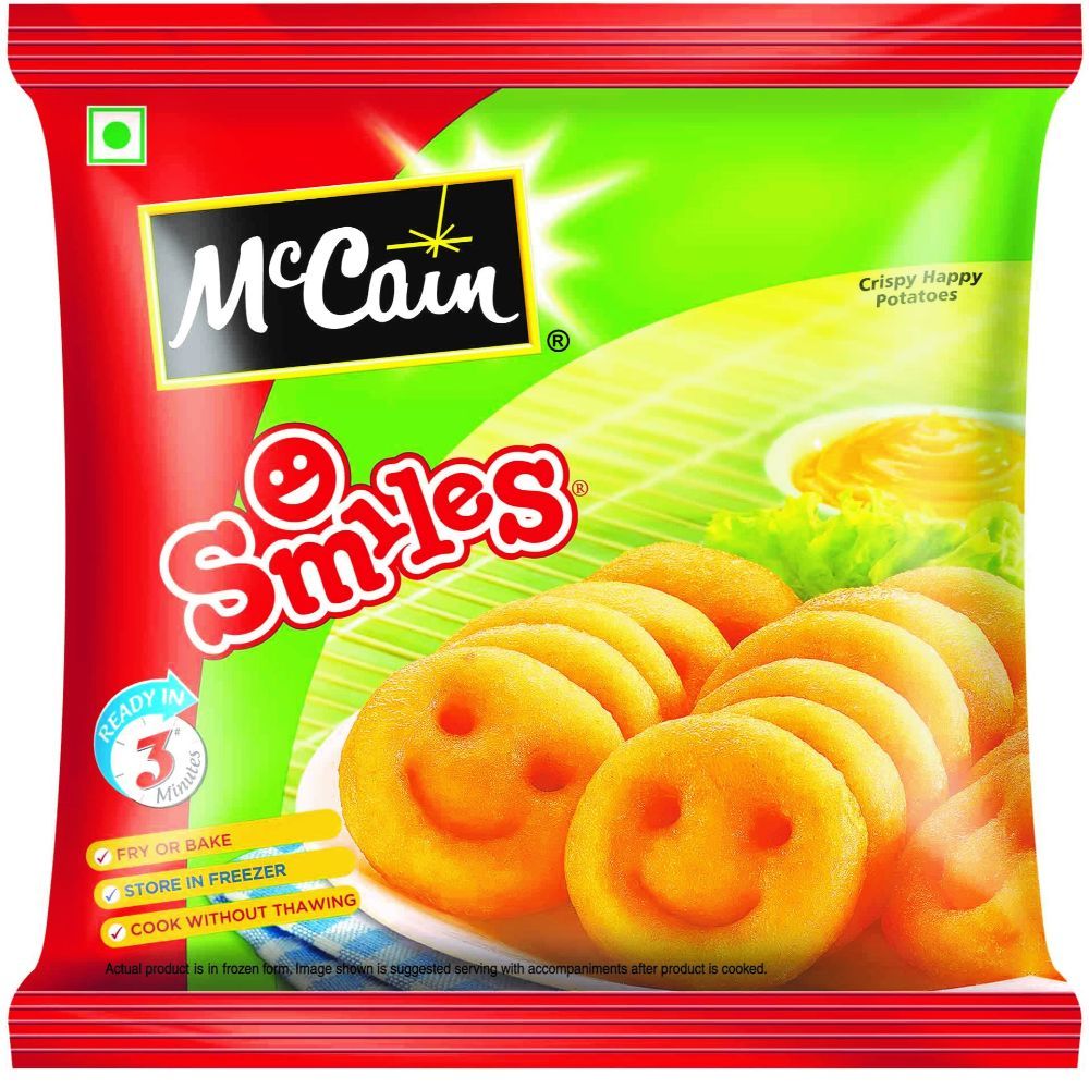 Buy McCain Smiles Crispy Happy Potatoes 450g Online at Best Prices ...