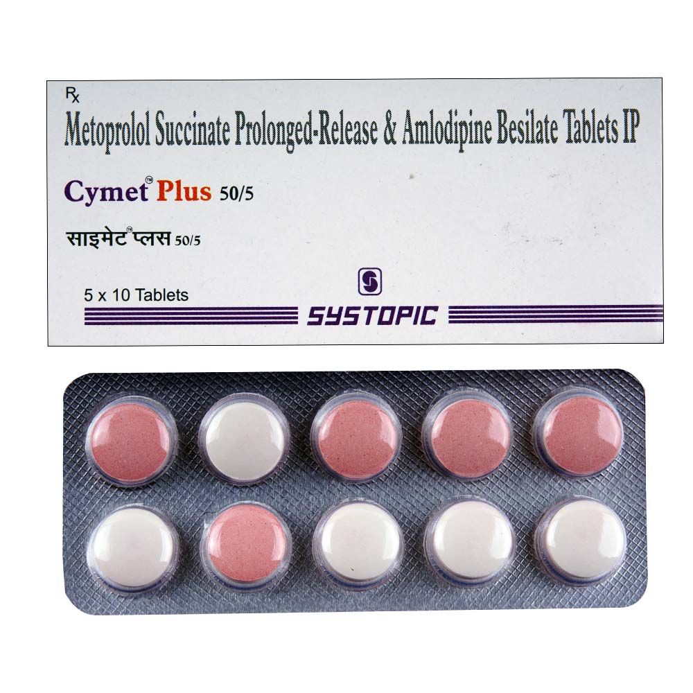 Buy Cymet-Plus 50/5mg 10 Tablets Online at Best Prices | Wellness Forever