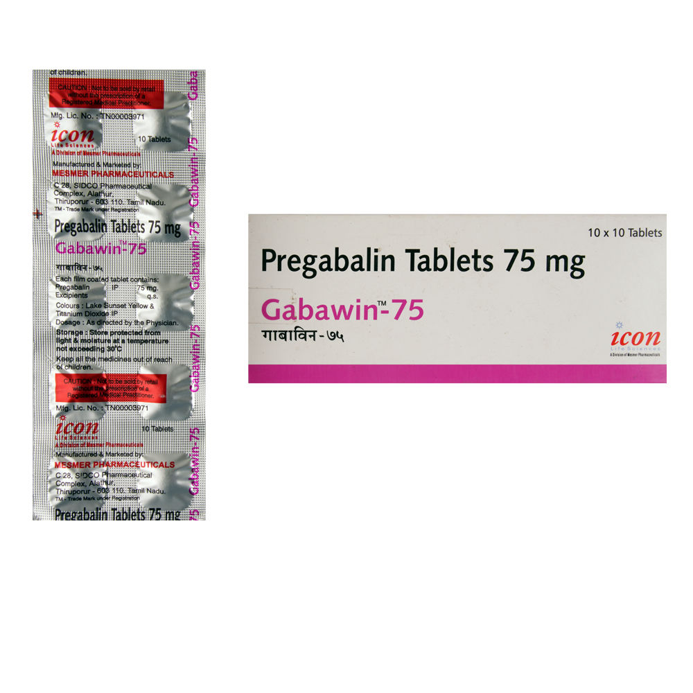 Buy Gabawin 75mg 10 Tablets Online at Best Prices | Wellness Forever