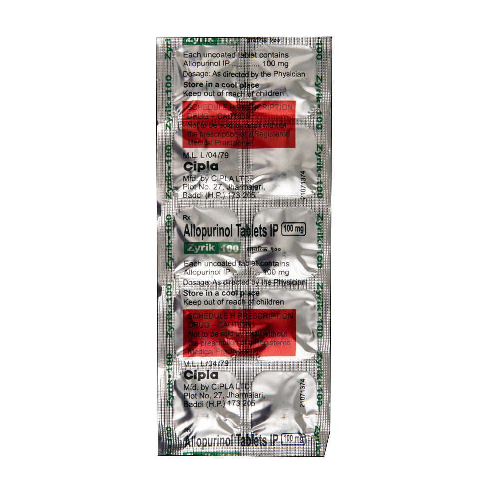 Buy Zyrik 100mg 10 Tablets Online at Best Prices | Wellness Forever