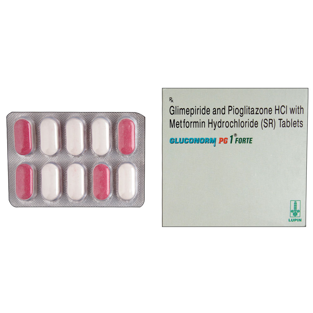 Buy Gluconorm-PG 1mg Forte 10 Tablets Online at Best Prices | Wellness ...