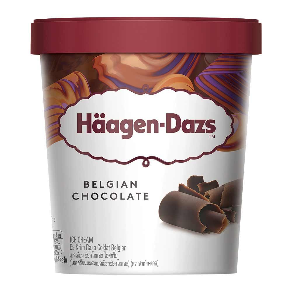 Buy Haagen Dazs Ice Cream, Belgian Chocolate, 473 ml Online at Best ...