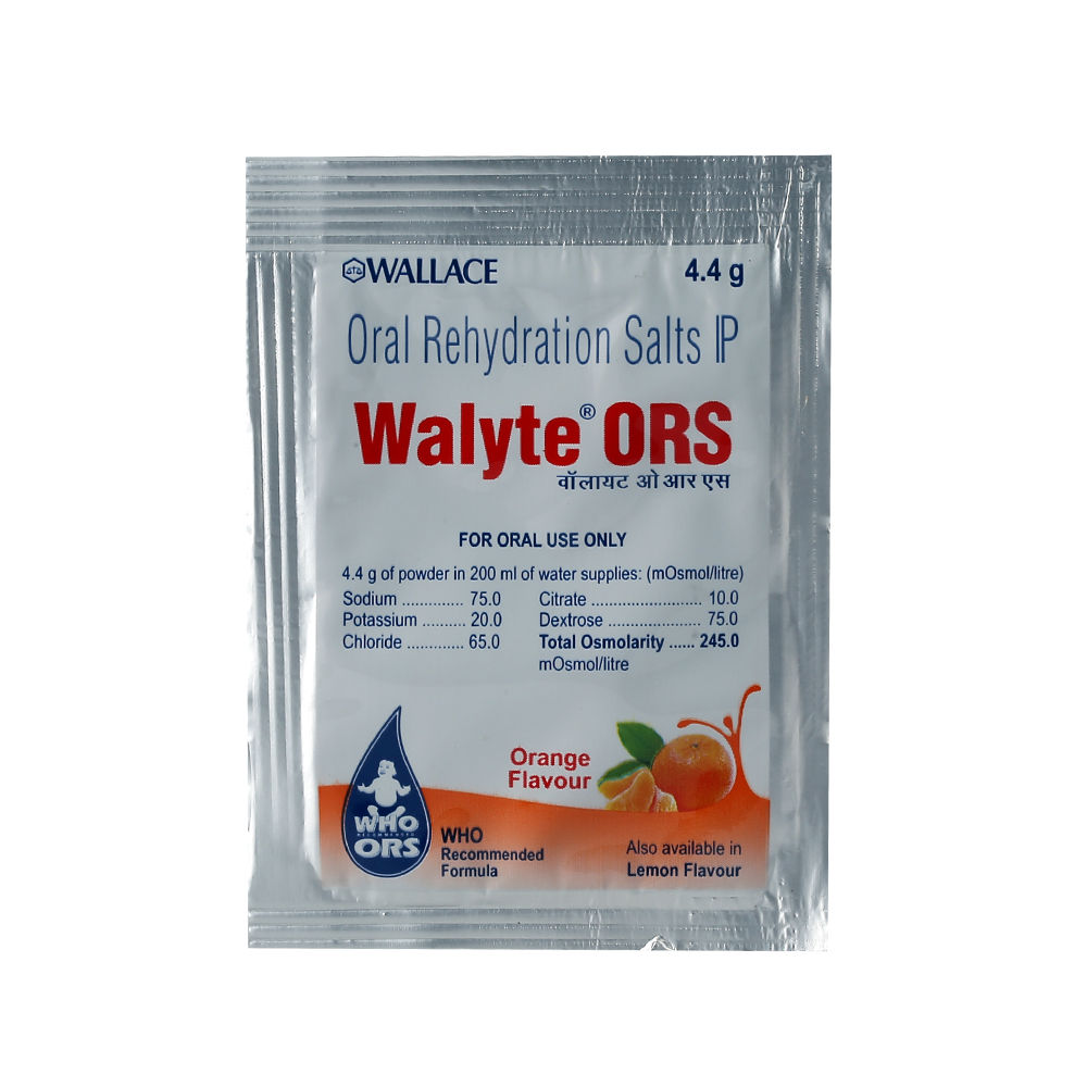 Buy Walyte ORS Orange Sachet 4.4 g Online at Best Prices | Wellness Forever