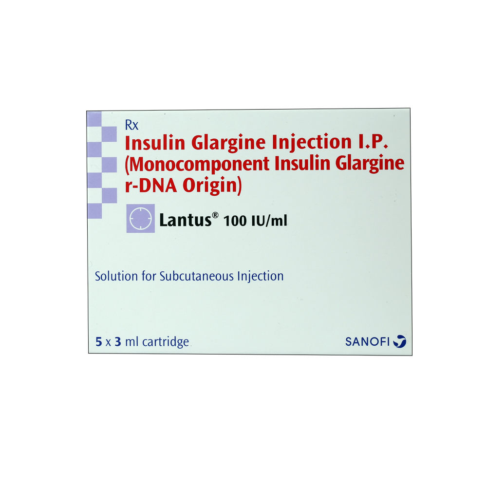 Buy Lantus Cartridge 100IU 5x3 ml Online at Best Prices | Wellness Forever