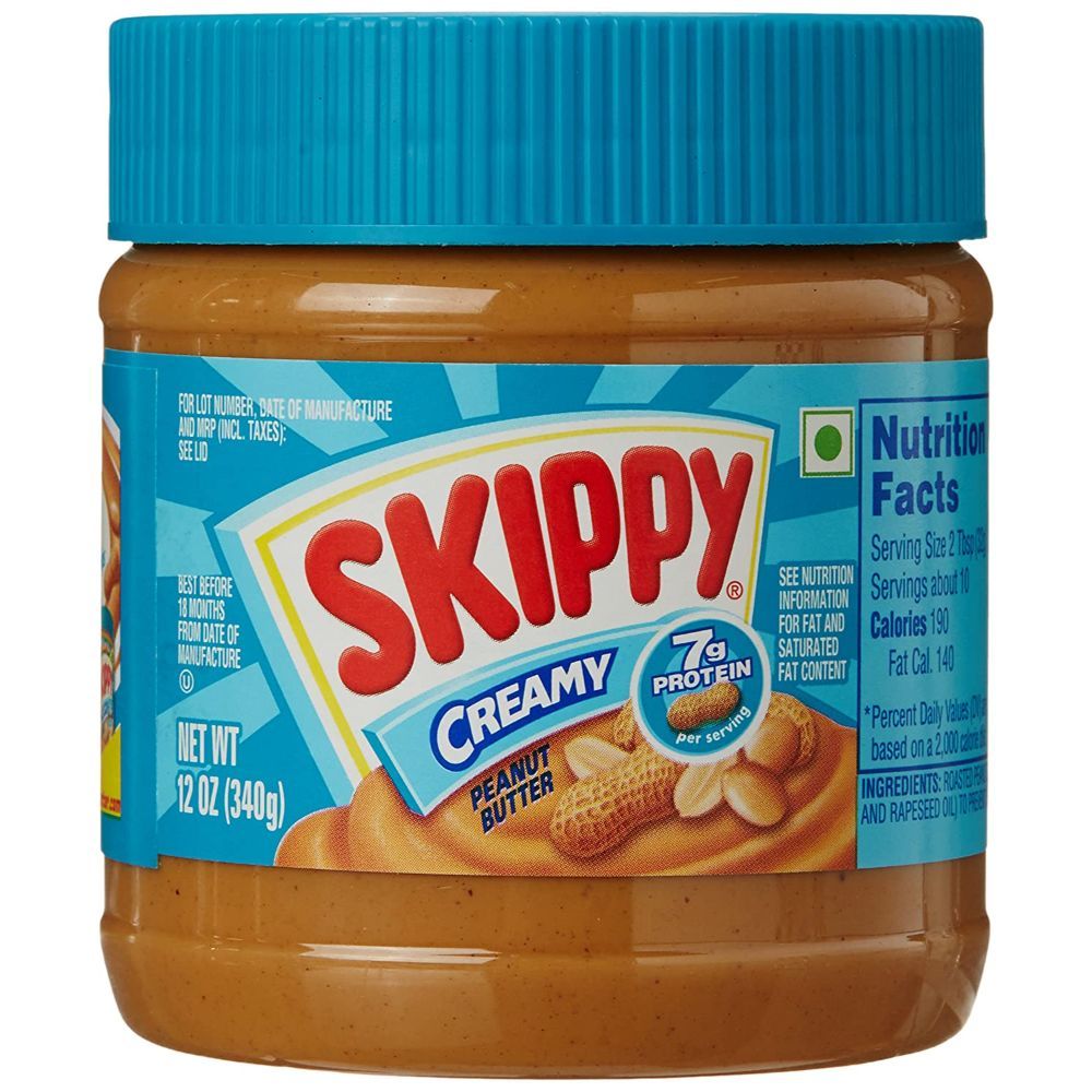 Buy Skippy Peanut Butter Creamy, 340 g Online at Best Prices | Wellness ...