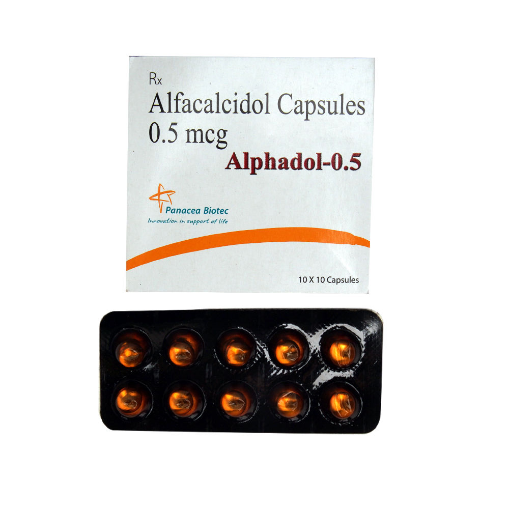 Buy Alphadol 0.5mcg 10 Capsules Online at Best Prices | Wellness Forever