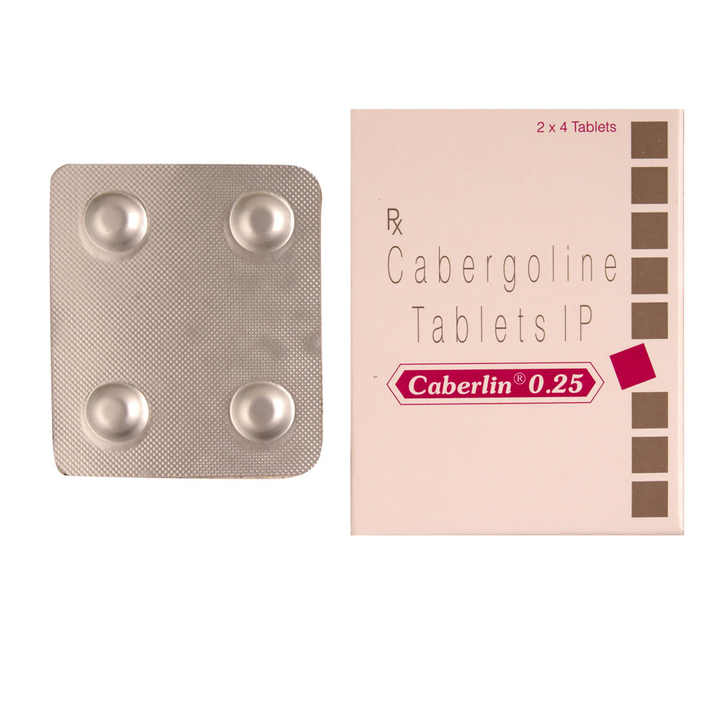 Buy Caberlin 0.25mg 4 Tablets Online at Best Prices | Wellness Forever