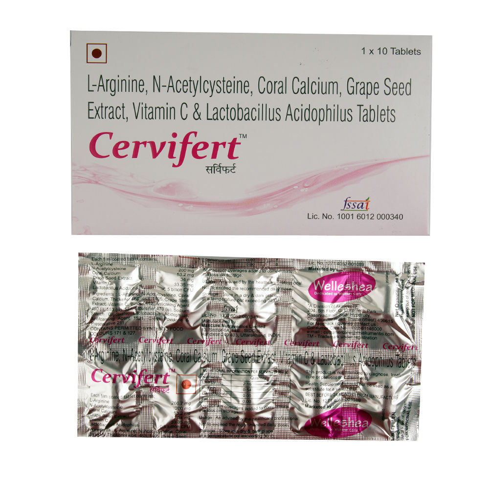 Buy Cervifert 10 Tablets Online at Best Prices | Wellness Forever