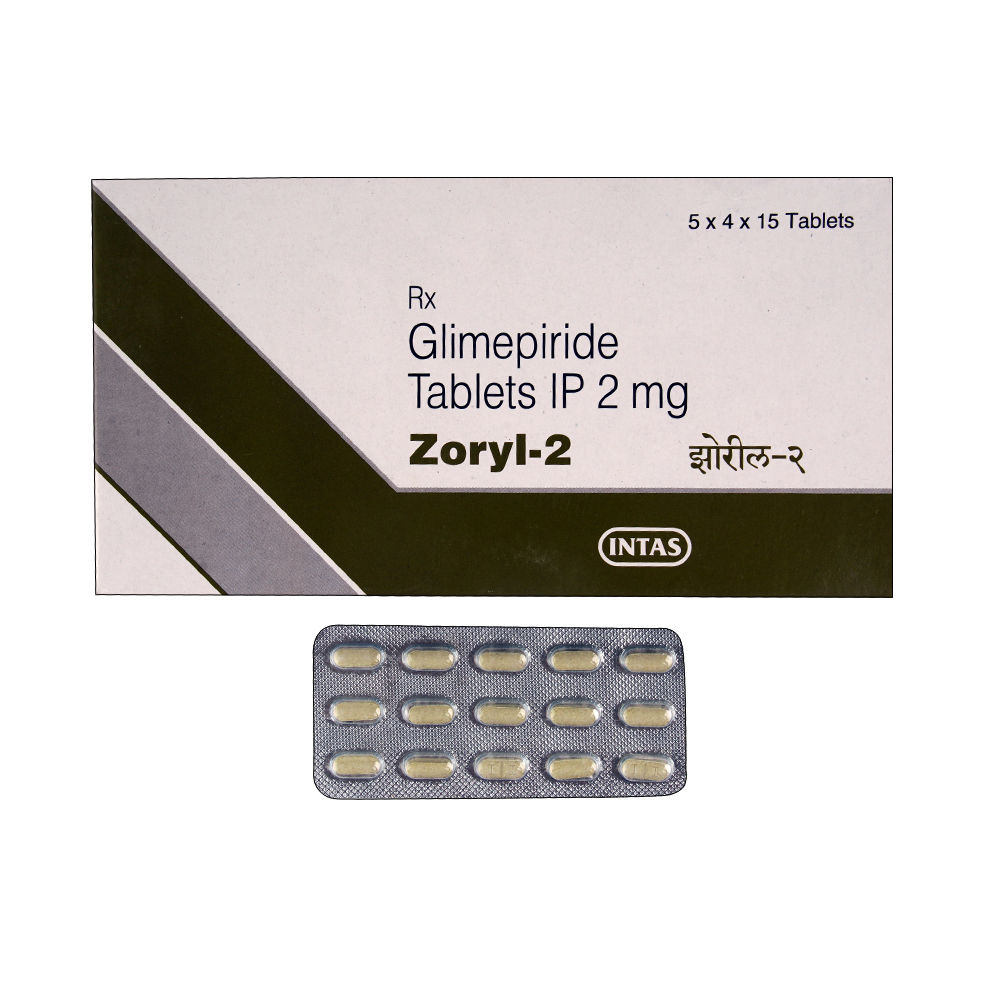 Buy Zoryl 2mg 15 Tablets Online at Best Prices | Wellness Forever