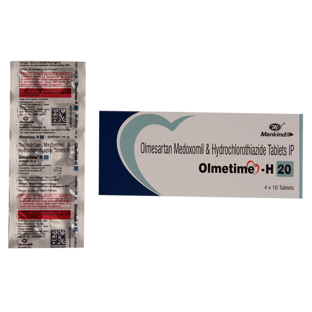 Buy Olmetime-H 20mg 10 Tablets Online at Best Prices | Wellness Forever