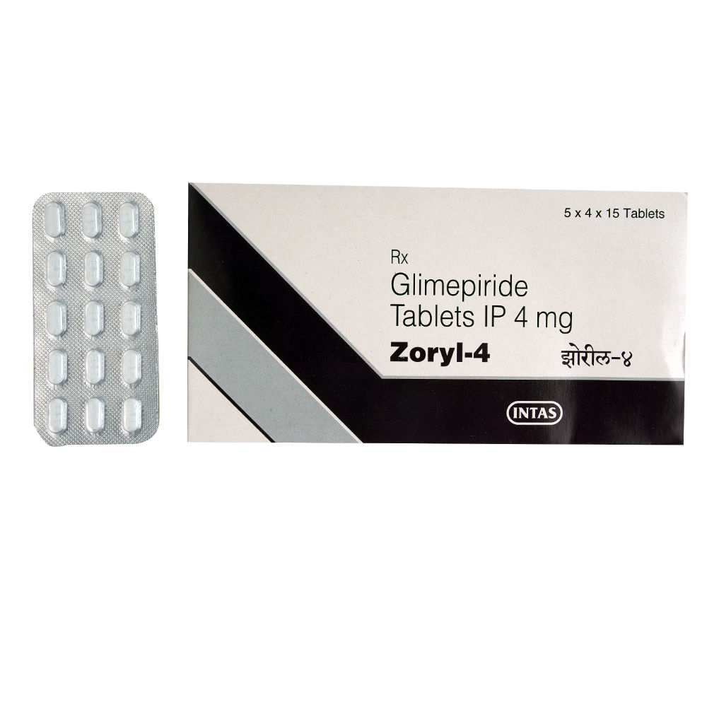 Buy Zoryl 4mg 15 Tablets Online at Best Prices | Wellness Forever