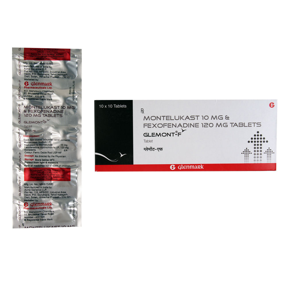 Buy Glemont-F 10 Tablets Online at Best Prices | Wellness Forever