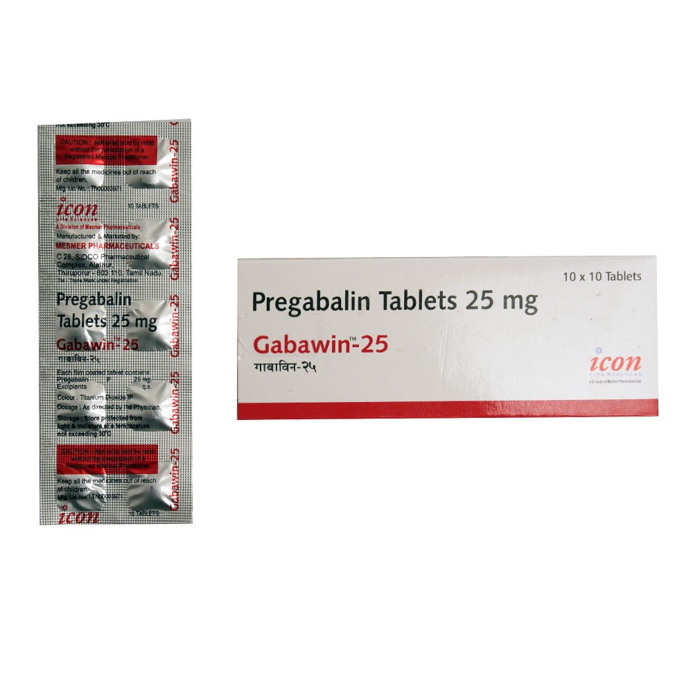 Buy Gabawin 25Mg 10 Tablets Online at Best Prices | Wellness Forever