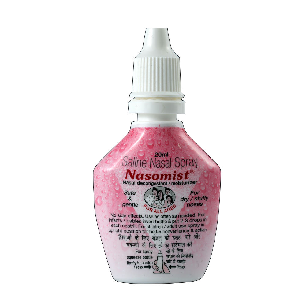 Buy Nasomist Saline Nasal Spray 20 ml Online at Best Prices | Wellness ...