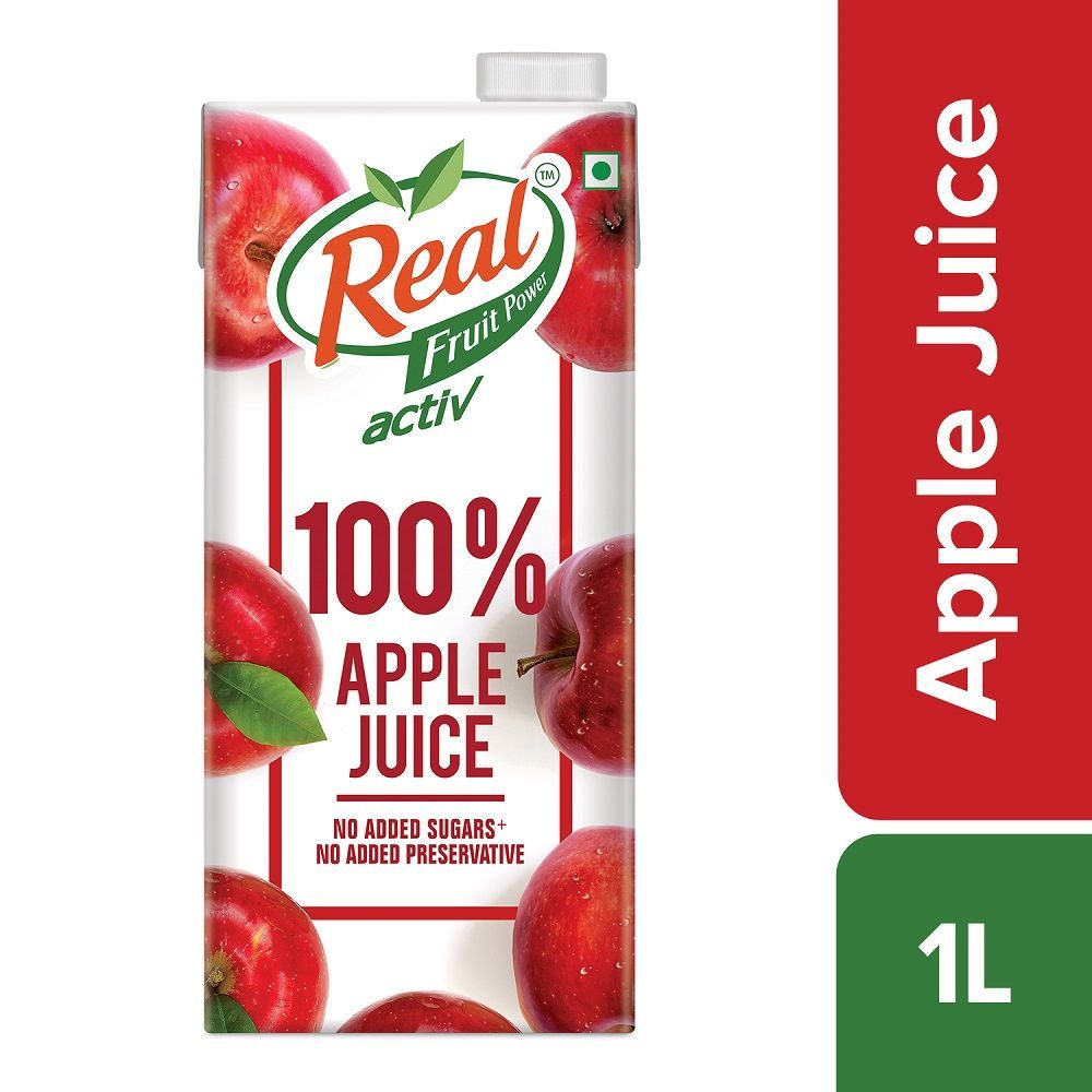 Buy Real Juice Active 100% Apple 1Ltr Online at Best Prices | Wellness ...