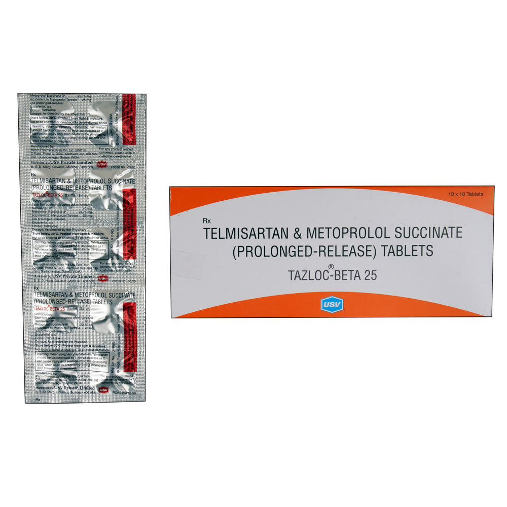 Buy Tazloc-Beta 25mg 10 Tablets Online at Best Prices | Wellness Forever