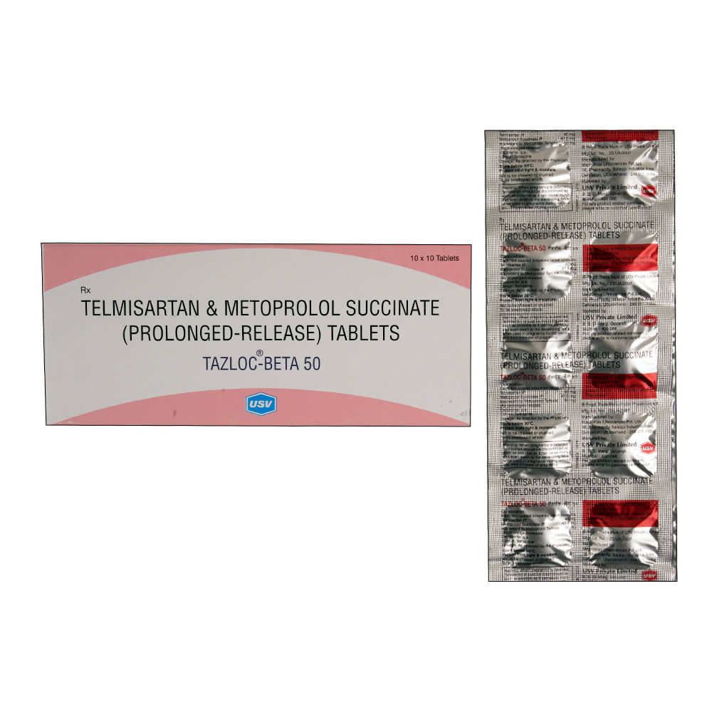 Buy Tazloc-Beta 50mg 10 Tablets Online at Best Prices | Wellness Forever