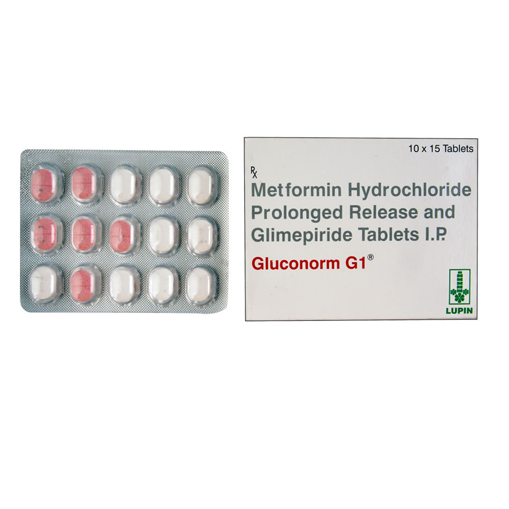 Buy Gluconorm-G 1mg 15 Tablets Online at Best Prices | Wellness Forever