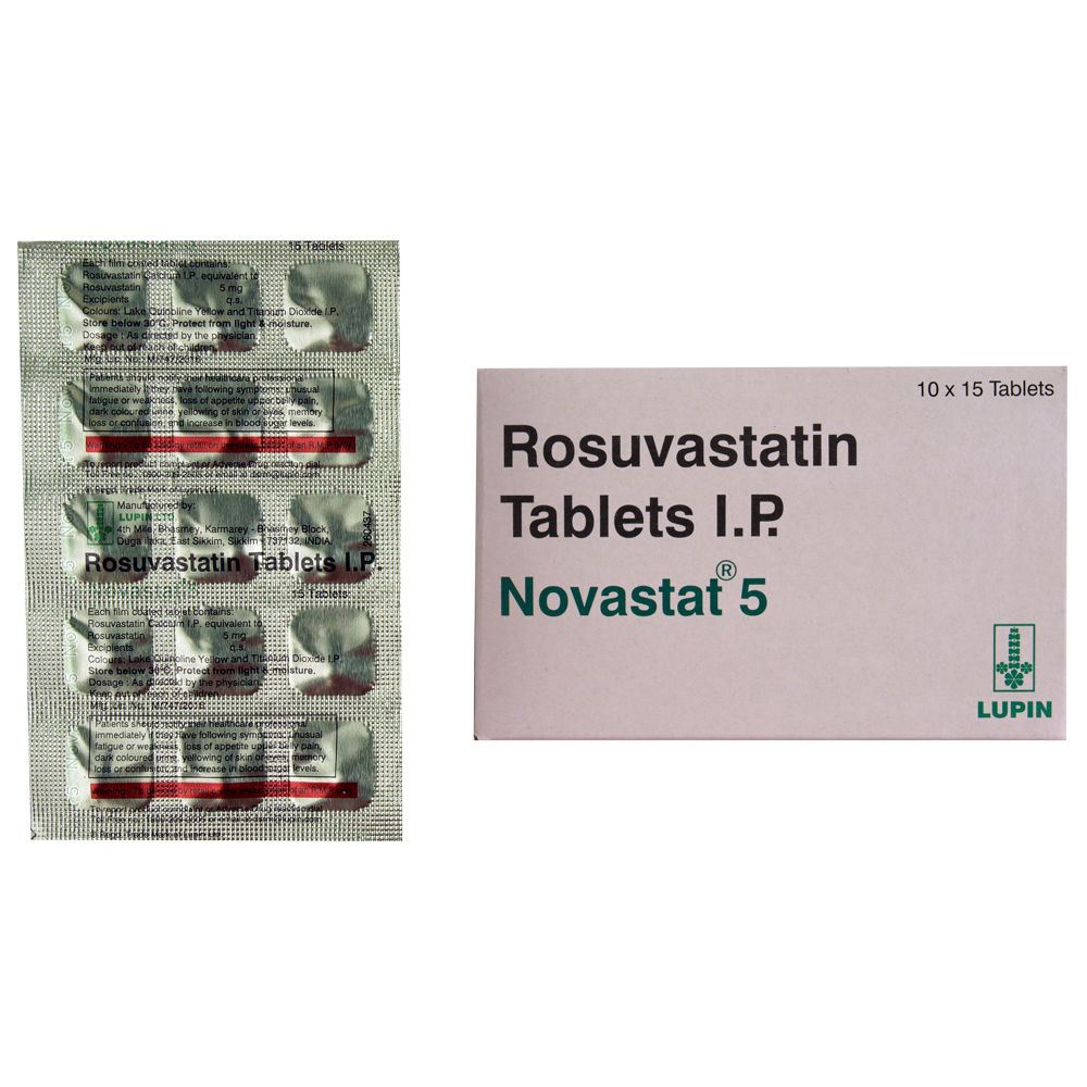 Buy Novastat 5mg 15 Tablets Online at Best Prices | Wellness Forever