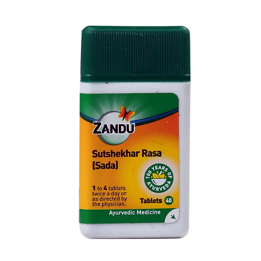 Buy Zandu Sutshekhar Rasa Sada 40 Tablets Online at Best Prices ...