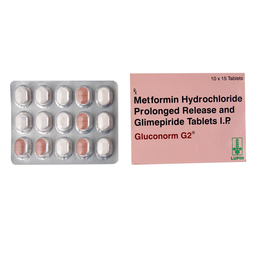 Buy Gluconorm-G 2mg 15 Tablets Online at Best Prices | Wellness Forever